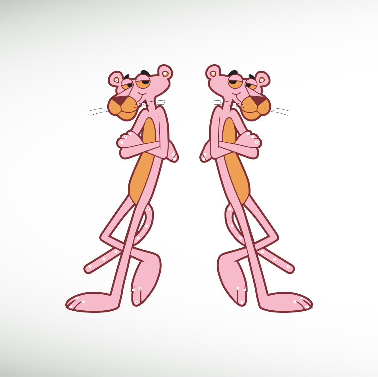 Vector: Pink Panther Character Vector Free Download