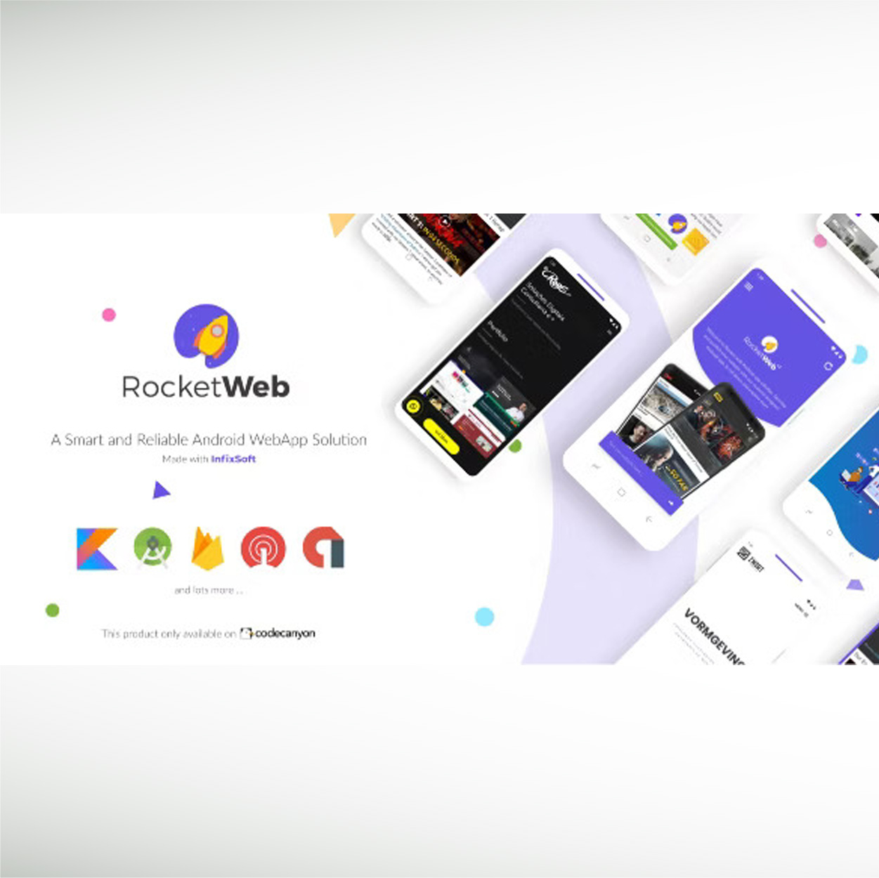 Web App: RocketWeb V1.4.4 Android WebView App Template Free Download